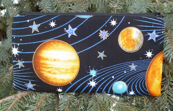 Planets boutique style Made in America pencil case