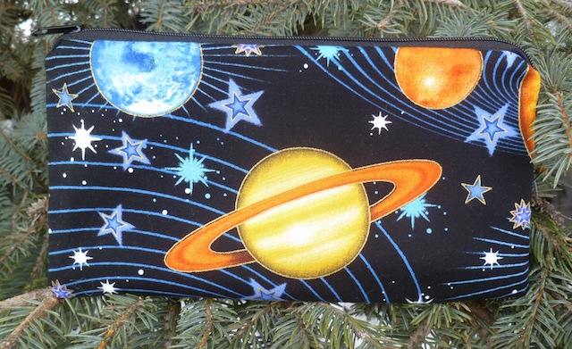 Planets boutique style Made in America pencil case